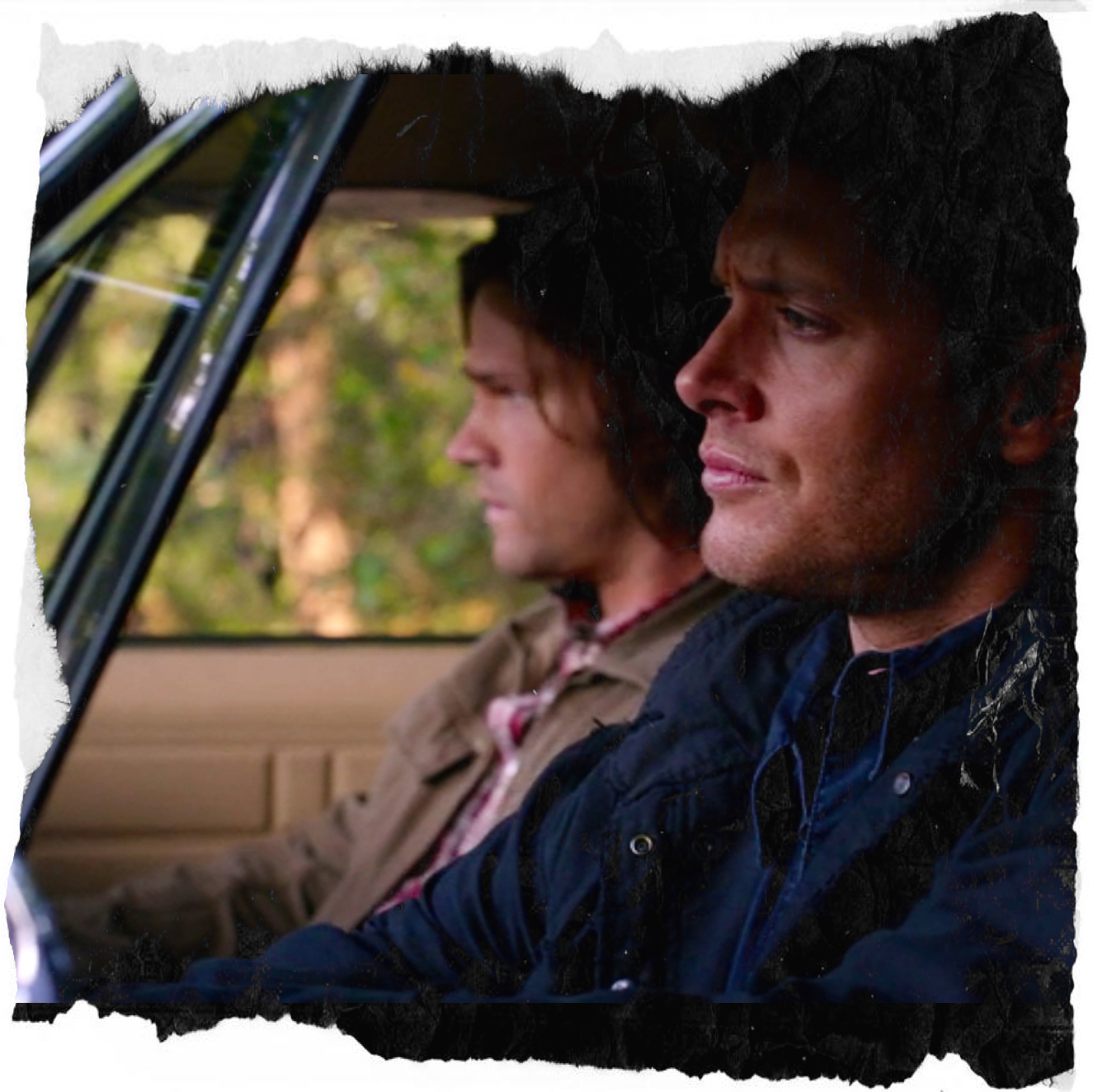sam dean in car | The Supernatural Fox Sisters