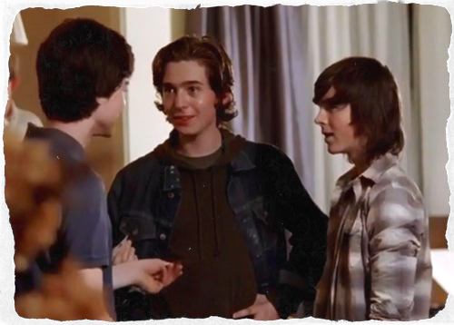 Ron Mikey Carl at Party The Walking Dead Forget | The Supernatural Fox ...